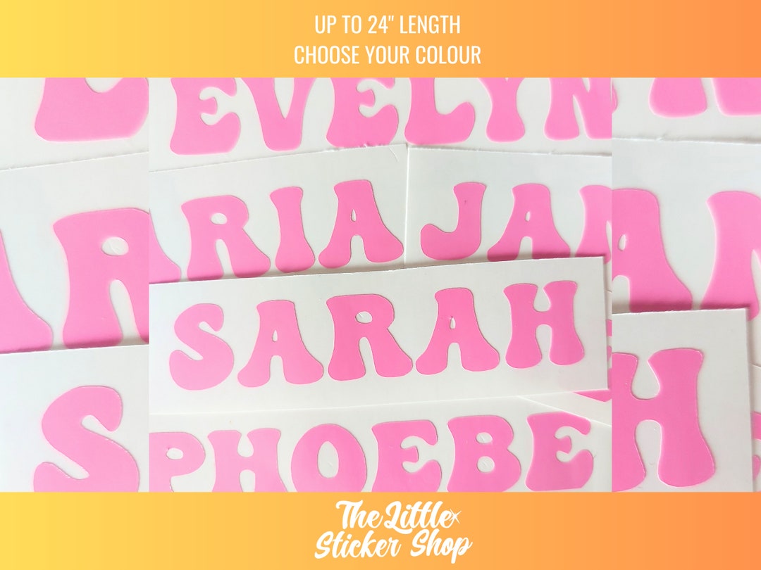 Retro Vinyl Decal | Personalised Retro Decal, Retro Vinyl, Retro ...