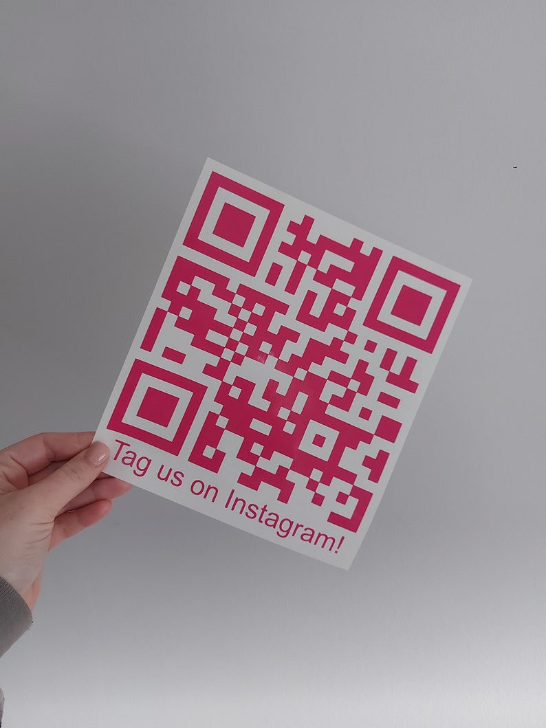 QR Code Vinyl Decal QR Code Sticker Scan Code Scan Vinyl - Etsy UK