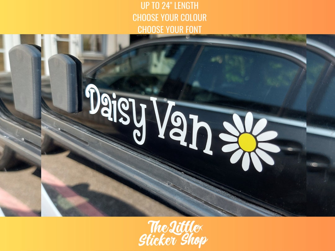 Van Name Vinyl Decal Personalised Van Vinyl Decal Vanlife - Etsy UK