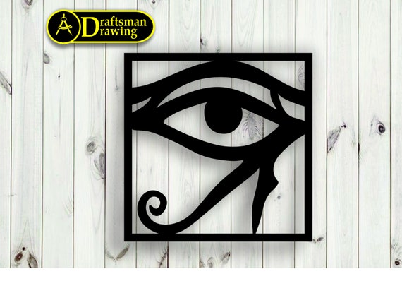 Horus Eye Wall Art Decor Vector Drawing File for Laser Cutting - Etsy