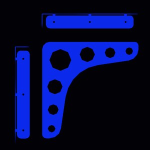 10" Shelving Bracket Drawing File for Laser Cutting , Plasma Cutting ...