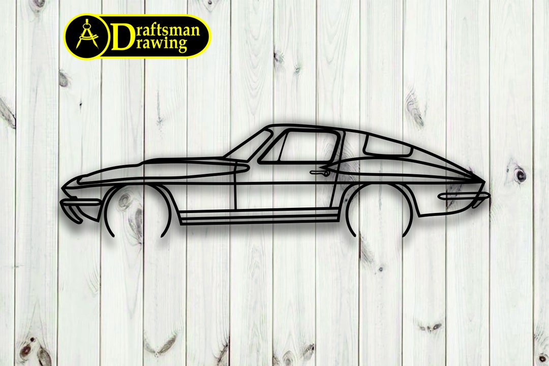 Sports Car Wall Art Decor Vector File for Laser Cutting , Plasma ...