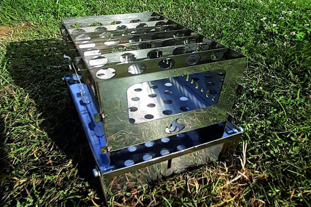 Camping Fire Box Stove Foldable Portable Wood Stove, Camp Stove BBQ ...