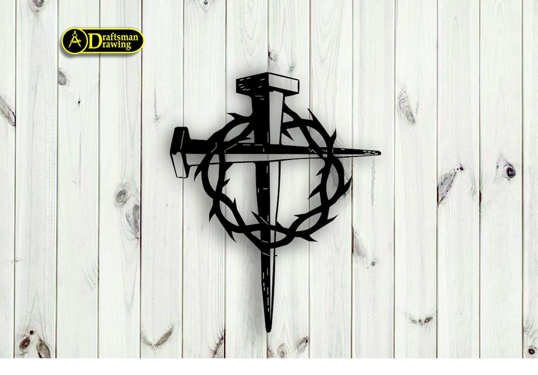 Cross Wall Art Decor Vector Drawing File for Laser Cutting , Plasma ...