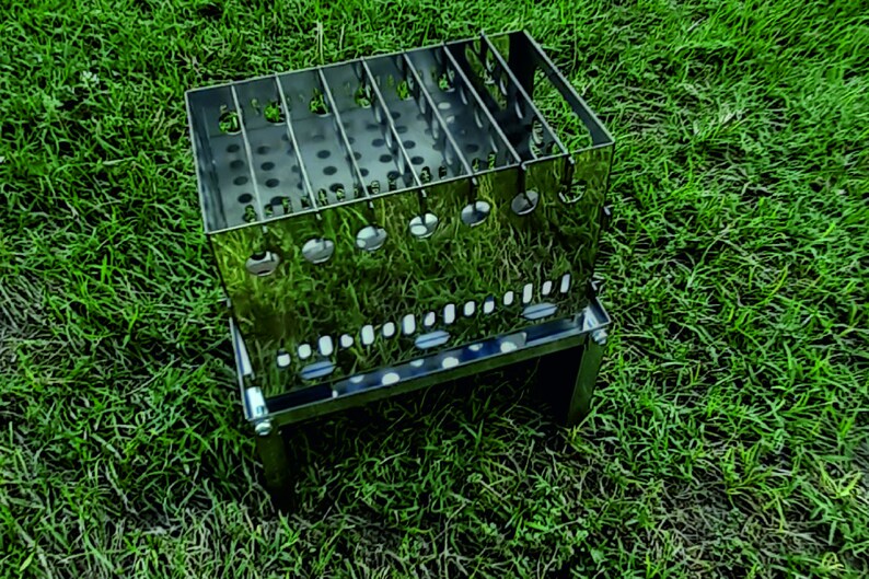 Camping Fire Box Stove Foldable Portable Wood Stove Camp - Etsy