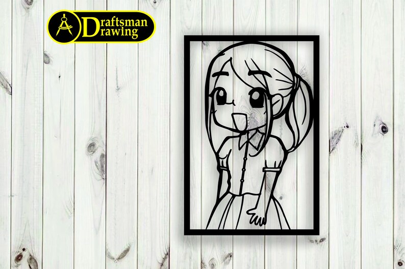 Anime Wall Art Decor Vector File for Laser Cutting Plasma - Etsy
