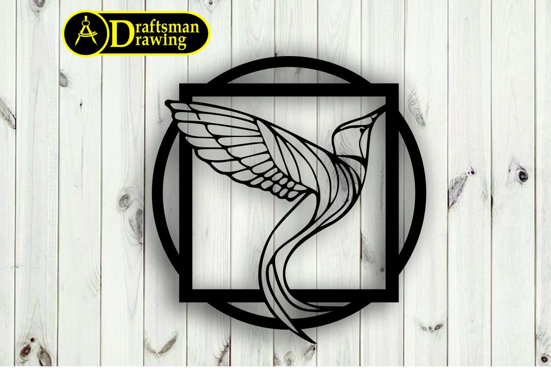 Hummingbird Flower Wall Art Decor Vector File for Laser Cutting ...