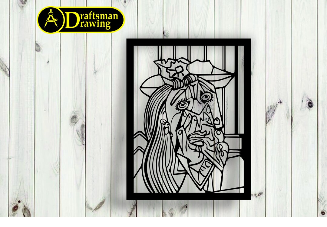 Cubism Style Poster Wall Art Decor Vector File for Laser Cutting ...