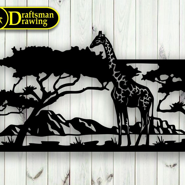 Giraffe Art - Etsy
