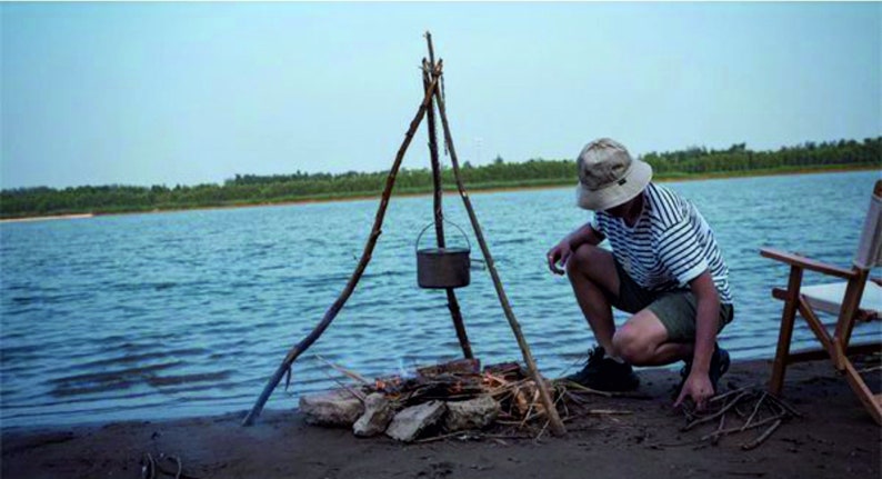 Functional Portable Fire Top Tripod Stand Apparatus Drawing - Etsy