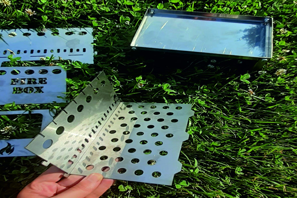 Camping Fire Box Stove Foldable Portable Wood Stove Camp - Etsy