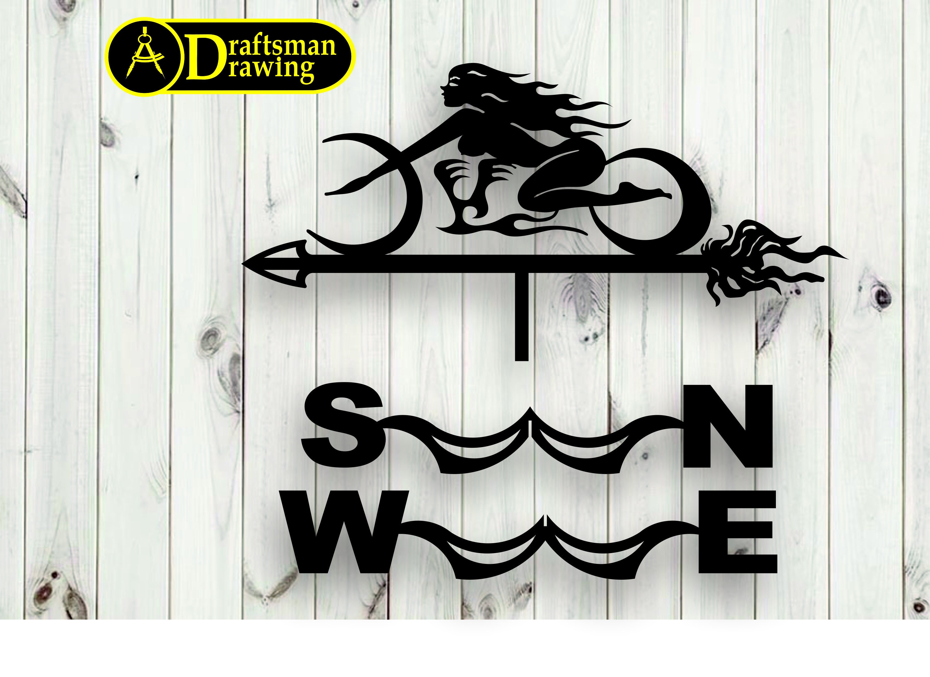 Lady Biker Weathervane Vector Drawing File for Laser , Plasma Cutting ...