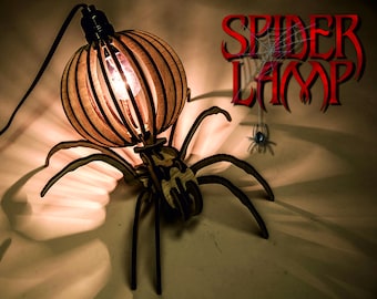 Spider 3D Puzzle/ Digital File SVG/DXF for Laser or CNC, Halloween - Etsy