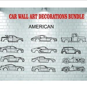 Car Wall Art Decoration Files for CNC Laser , Plasma , Router and ...