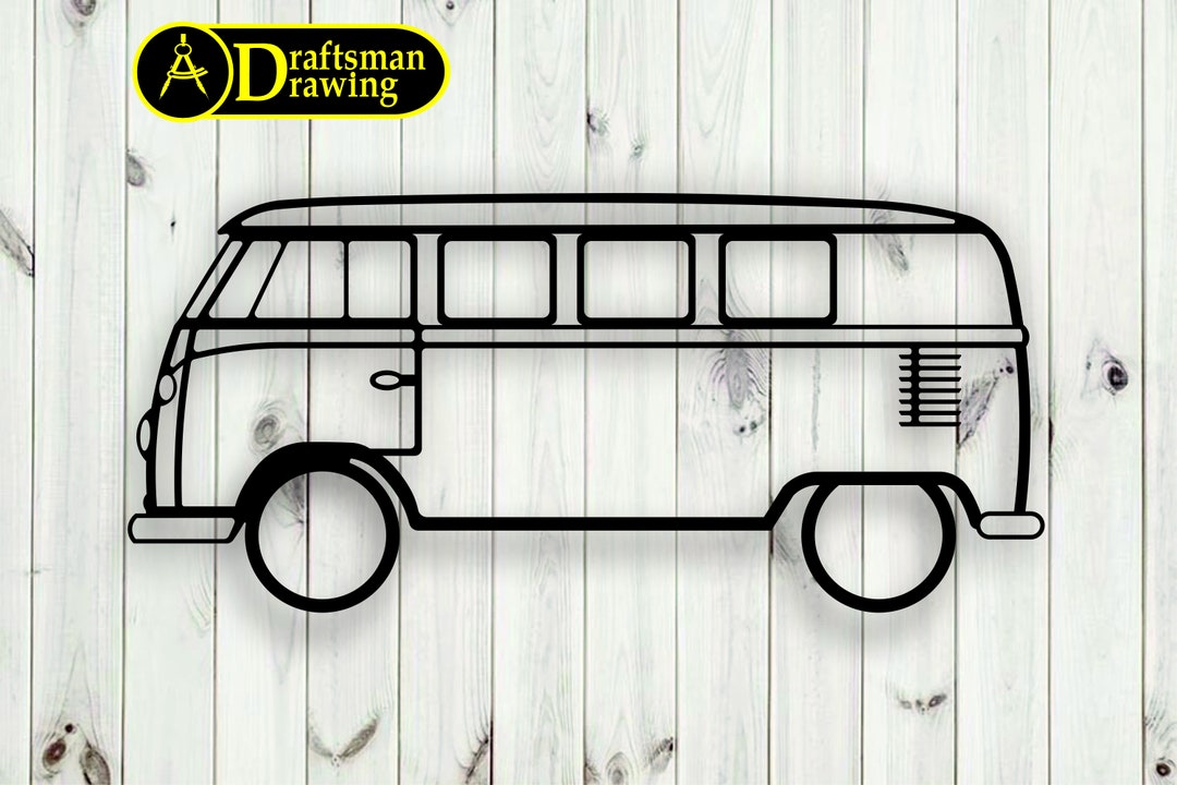 Panel Van Wall Art Decor Vector File for Laser Cutting , Plasma Cutting ...