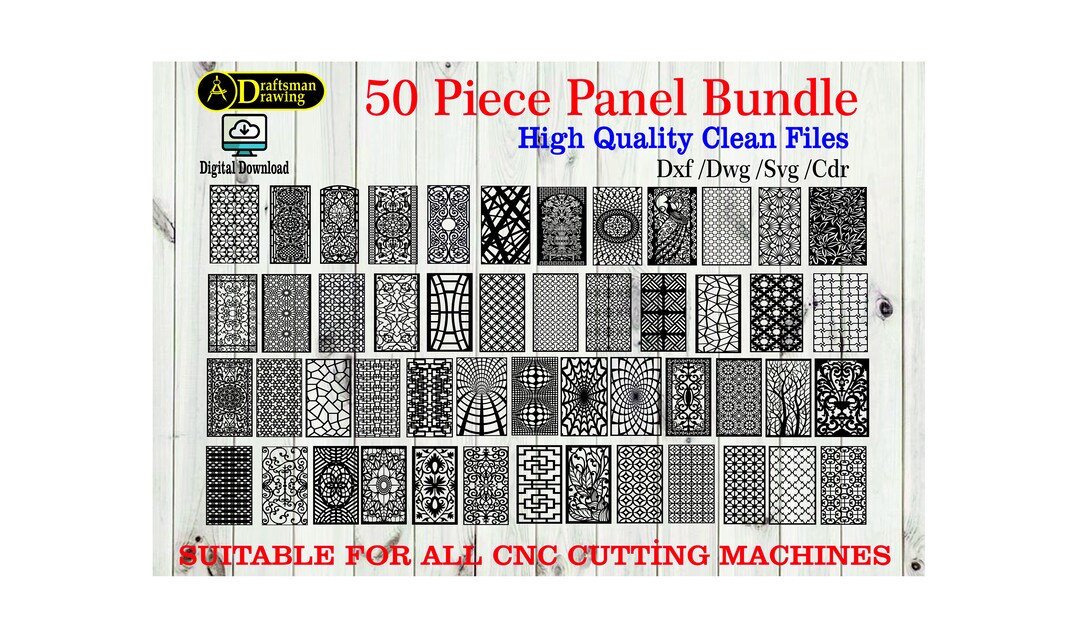 Pattern Panel Collection 1 , Drawing File for CNC Laser , Plasma ...