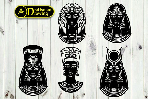 Cleopatra Wall Art Decorvector Drawing File for Laser Cutting - Etsy