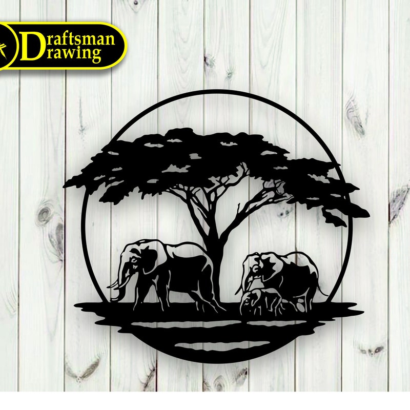 Wooden Wall Elephants - Etsy