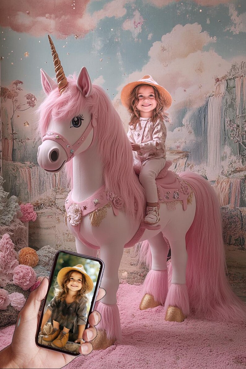 Custom Unicorn Portrait • Personalized Child Fantasy Art (digital ...