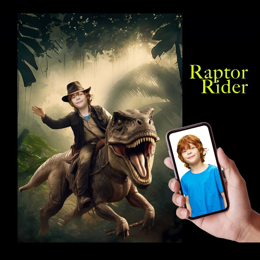 Digital Portrait Background Raptor Rider Background Fantasy Composite ...
