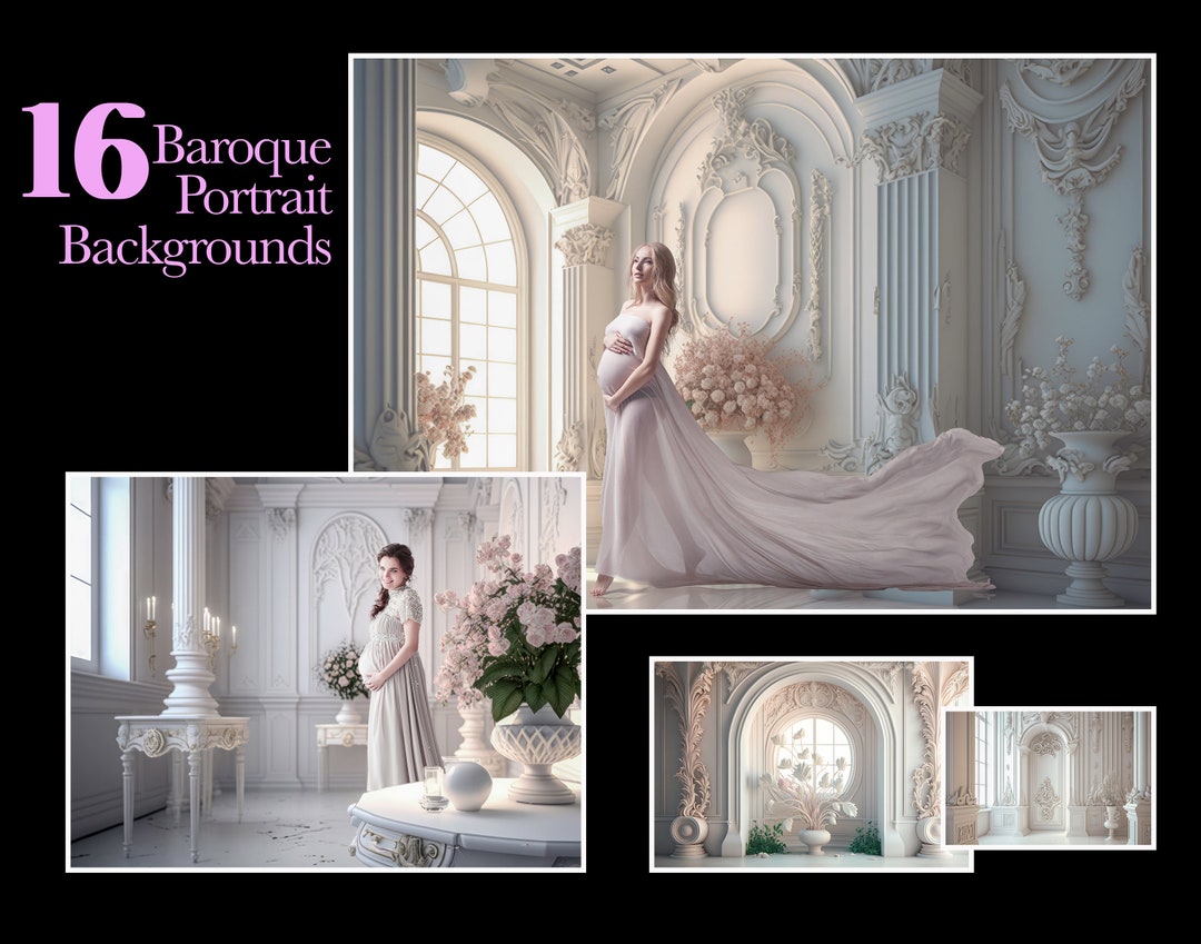 Digital Portrait Backgrounds Baroque Backdrops Painterly Portrait ...