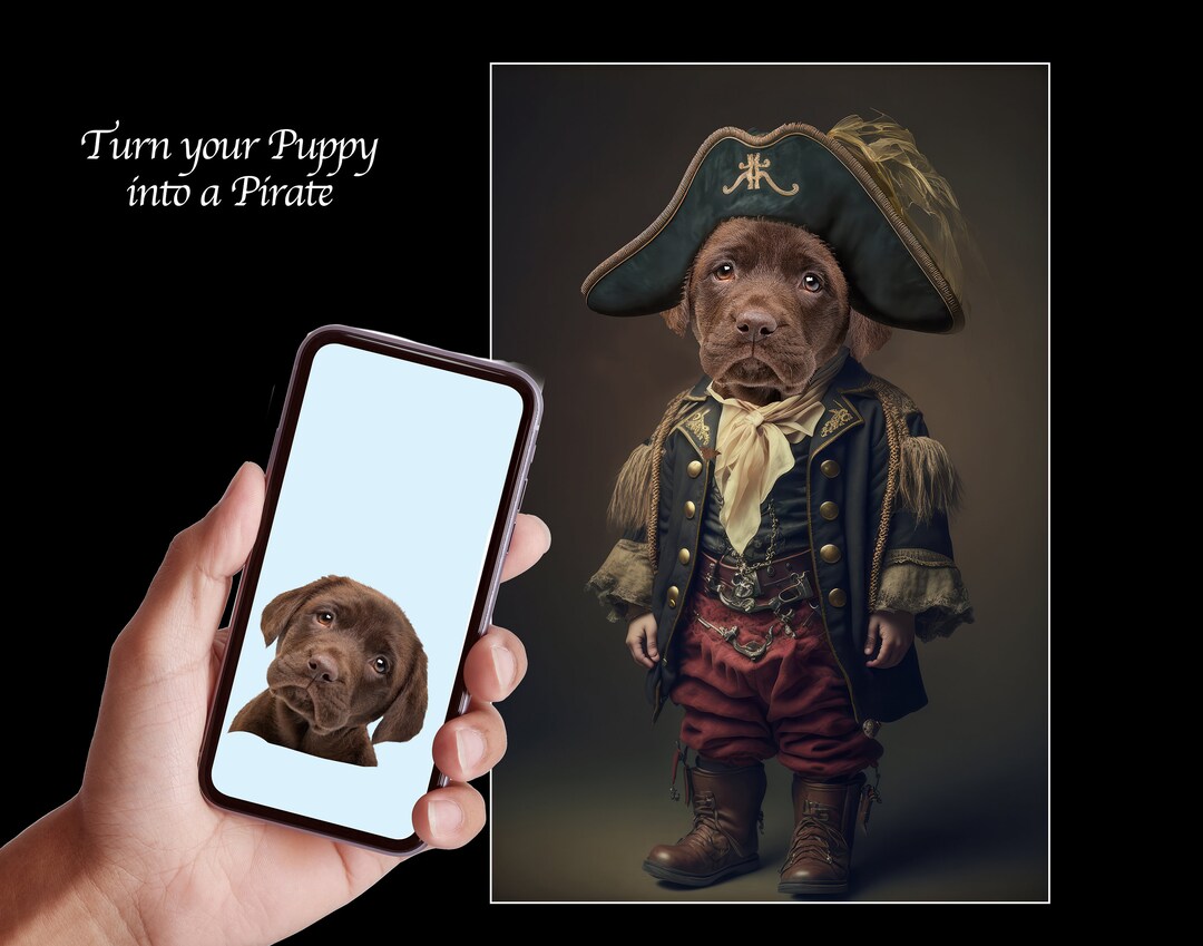 Pet Portrait, Custom Digital Composite, Dog Photoshop Creation, Great ...