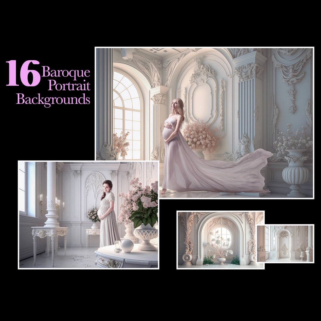 Digital Portrait Backgrounds Baroque Backdrops Painterly Portrait ...
