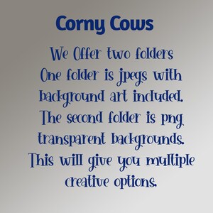 Corny Cows Clip Art Images of Quirky Cows Wall Art Along With Png ...