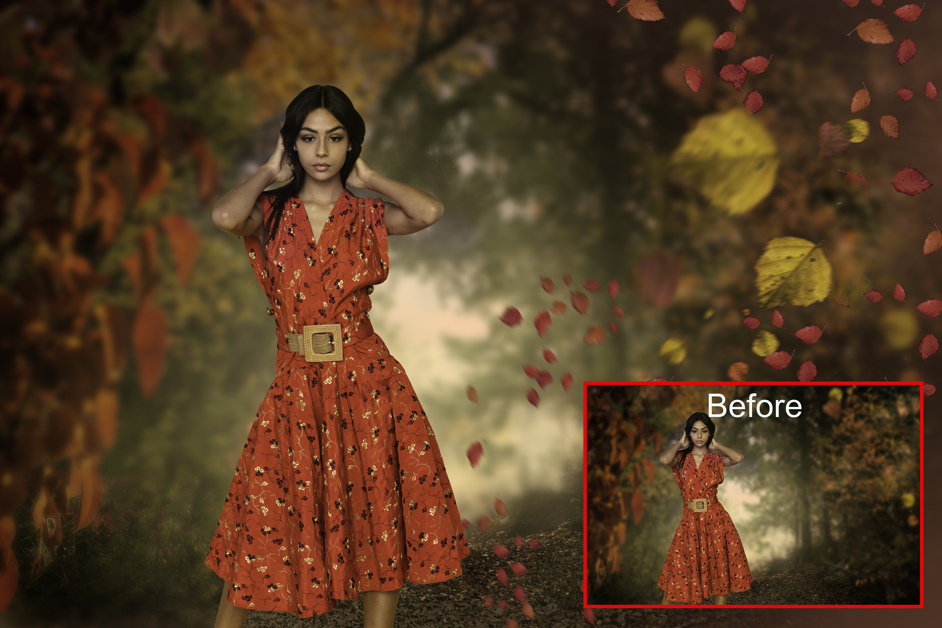 70 Autumn Photo Overlays With Two Digital Backgrounds Included, Autumn ...