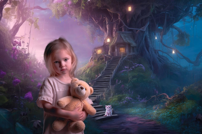 Digital Portrait Backgrounds Enchanted Forest Composites Backgrounds ...