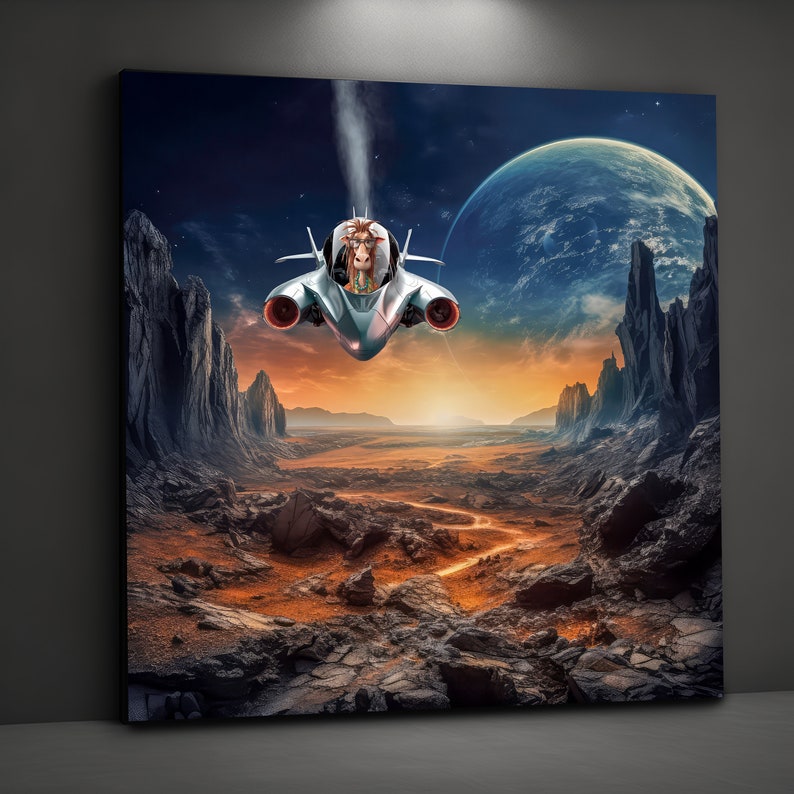 Outer Space Landscape Digital Background of Space Travel Fantasy Cosmos ...