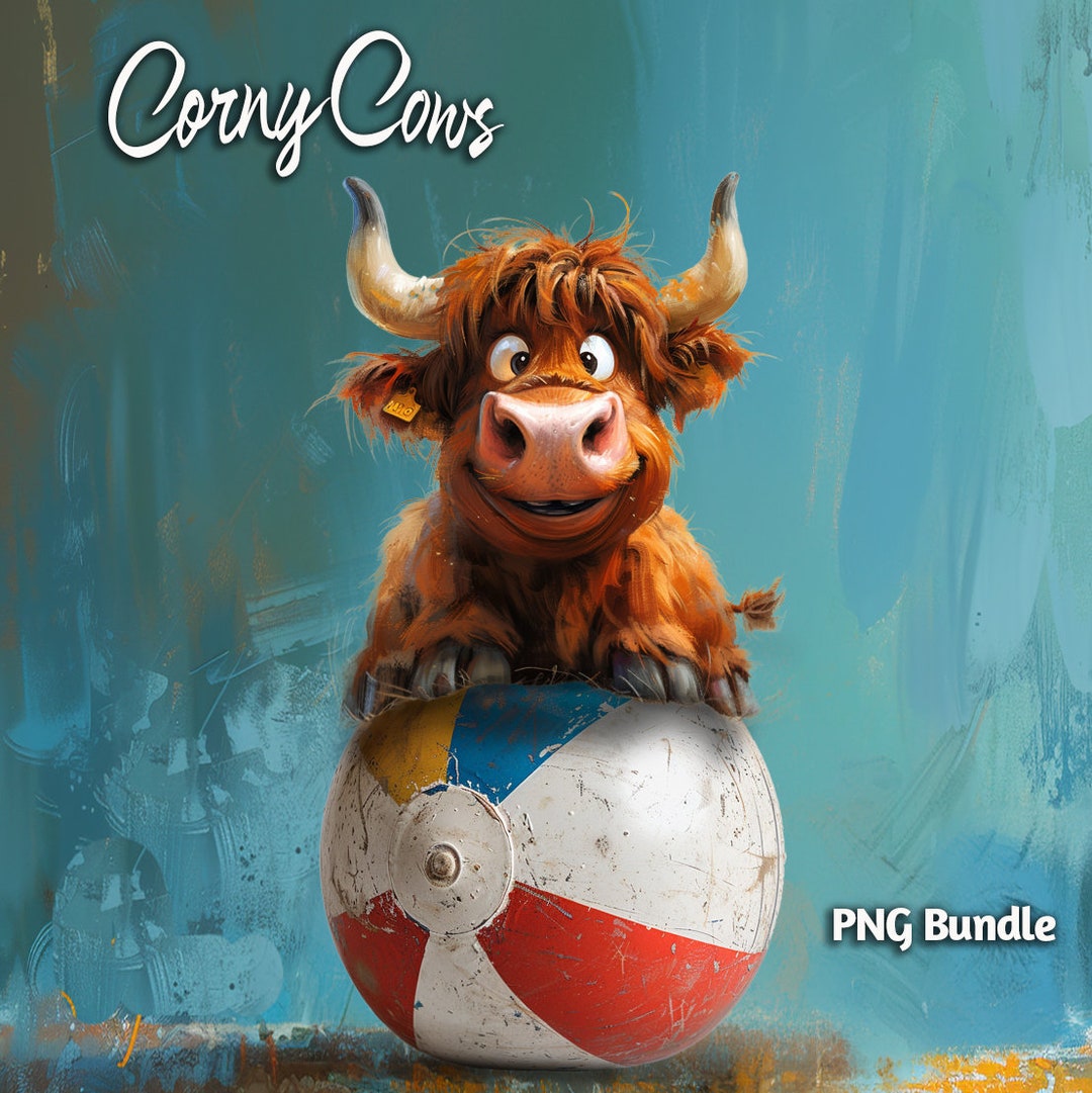 Corny Cows Clip Art Images of Quirky Cows Wall Art Along With Png ...