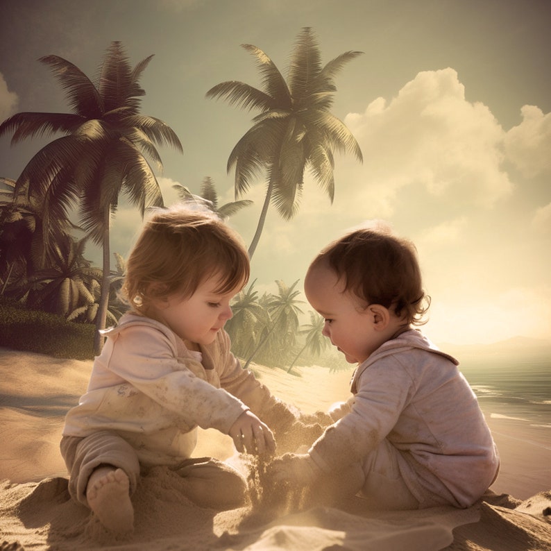 Digital Beach Portrait Backdrop Composite Photoshop - Etsy