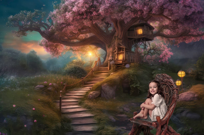 Digital Portrait Backgrounds Enchanted Forest Composites Backgrounds ...