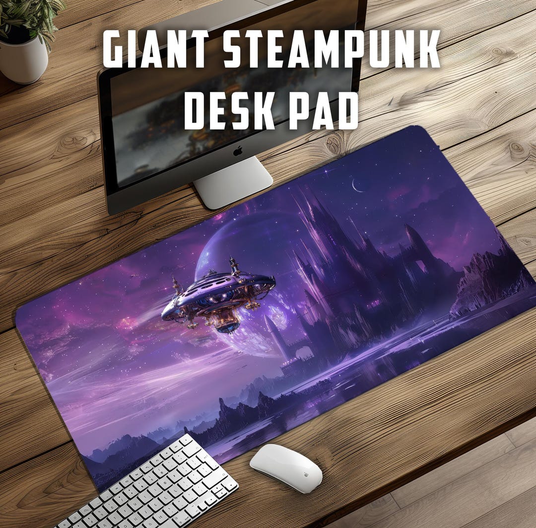 Large Mouse Pad Alien Sci-fi Landscape Design for an Epic Workstation ...
