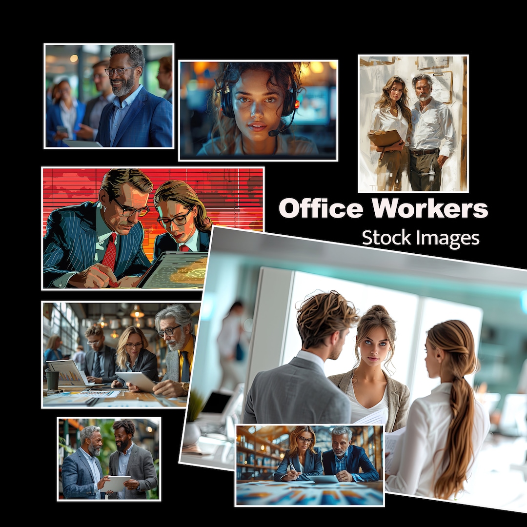 Office Worker Images Business Environment Brainstorming Stock Digital ...