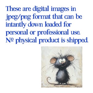 Frazzled Mouse Clipart Funny Mice Images Print on Demand Popular Style ...