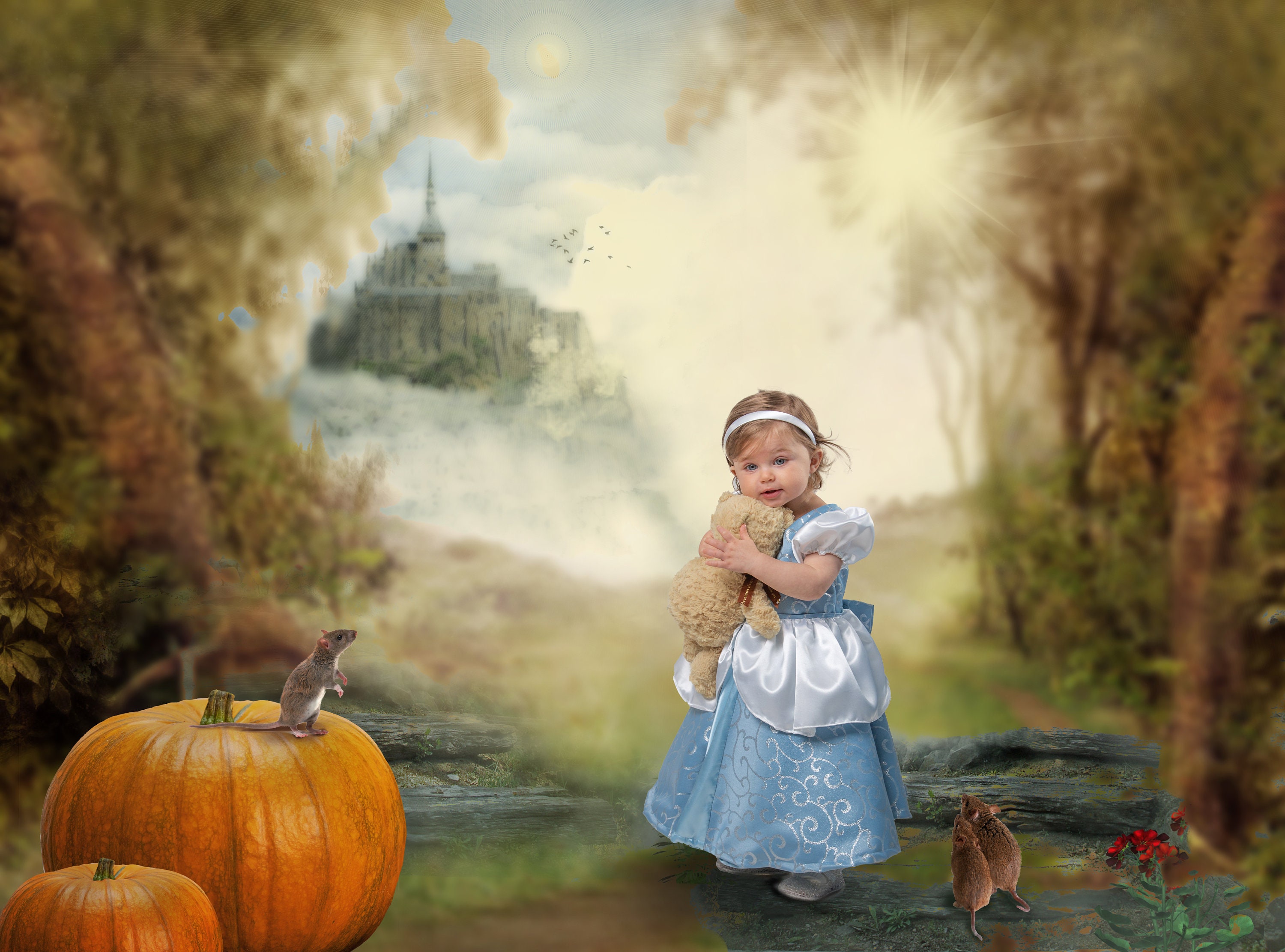 Cinderella Digital Background Fairytale Background for - Etsy