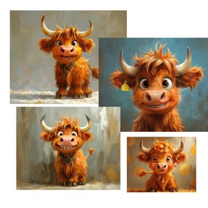 Corny Cows Clip Art Images of Quirky Cows Wall Art Along With Png ...