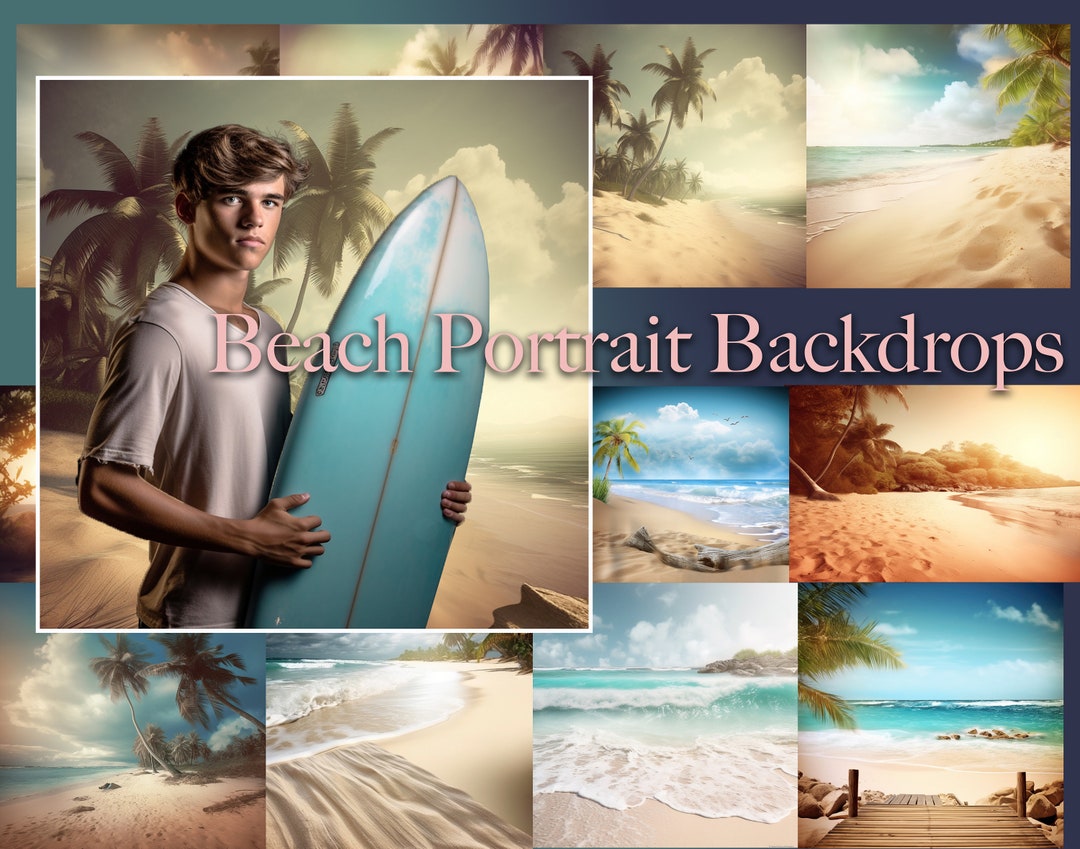 Digital Beach Portrait Backdrop Composite Photoshop - Etsy