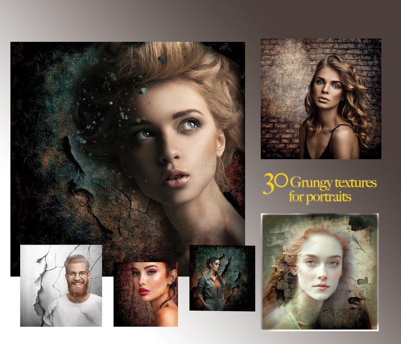 Digital Grunge Texture Overlay Backgrounds Digital Portrait Background ...