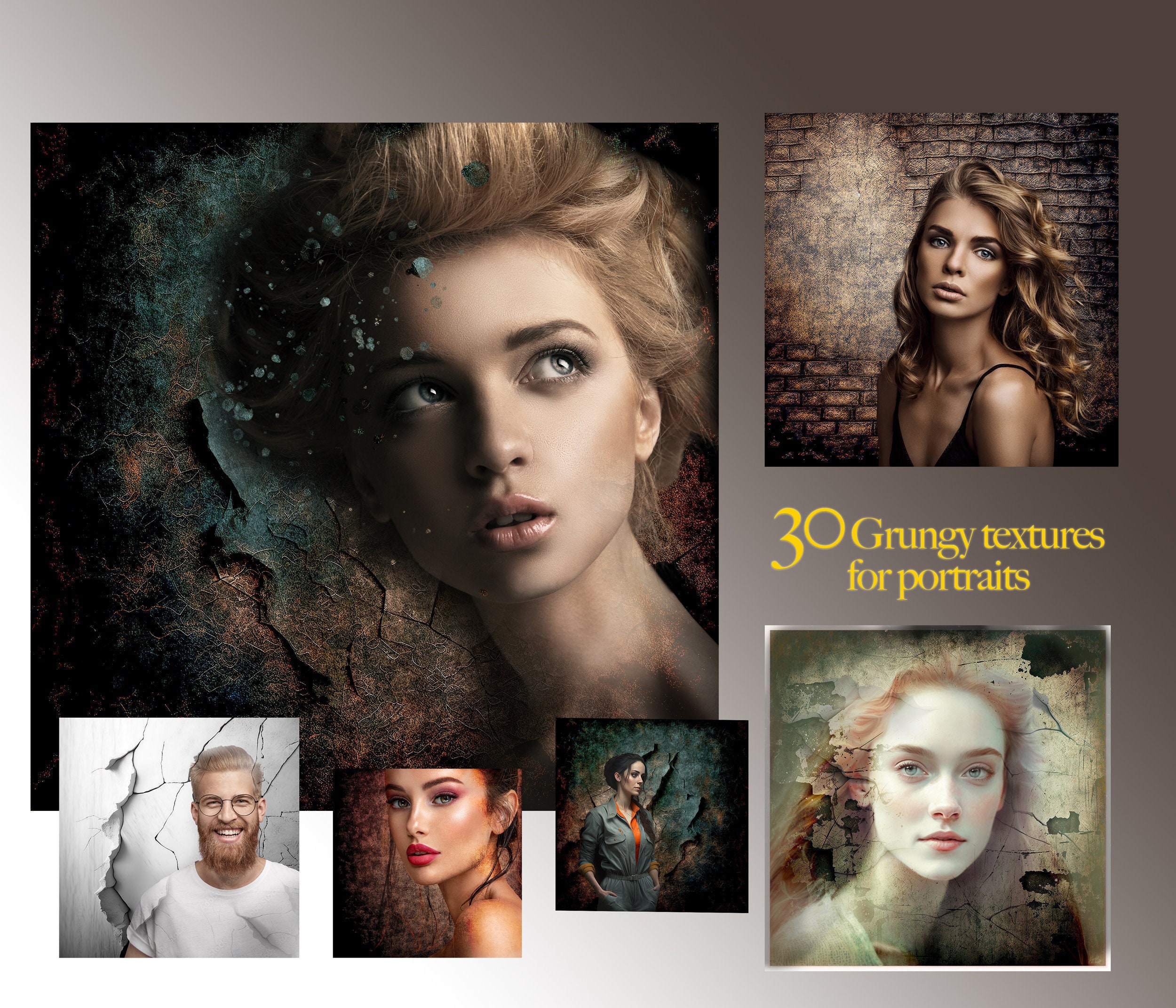 Digital Grunge Texture Overlay Backgrounds Digital Portrait Background ...