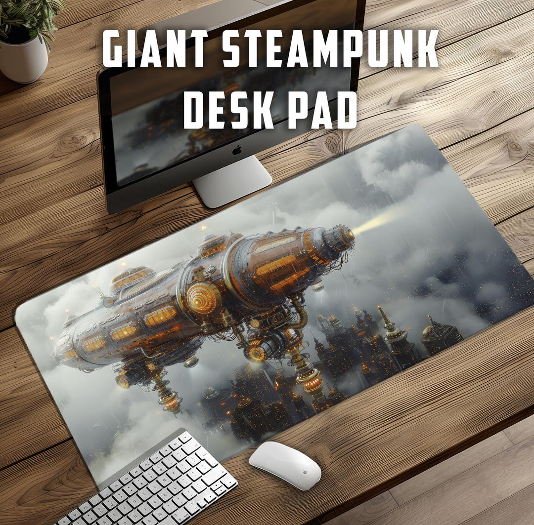 Large Steampunk Mouse Pad for an Epic Workstation Upgrade Fun Office ...