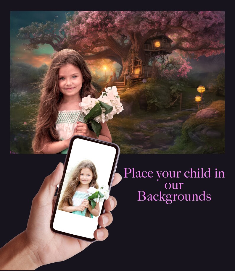 Digital Portrait Backgrounds Enchanted Forest Composites - Etsy
