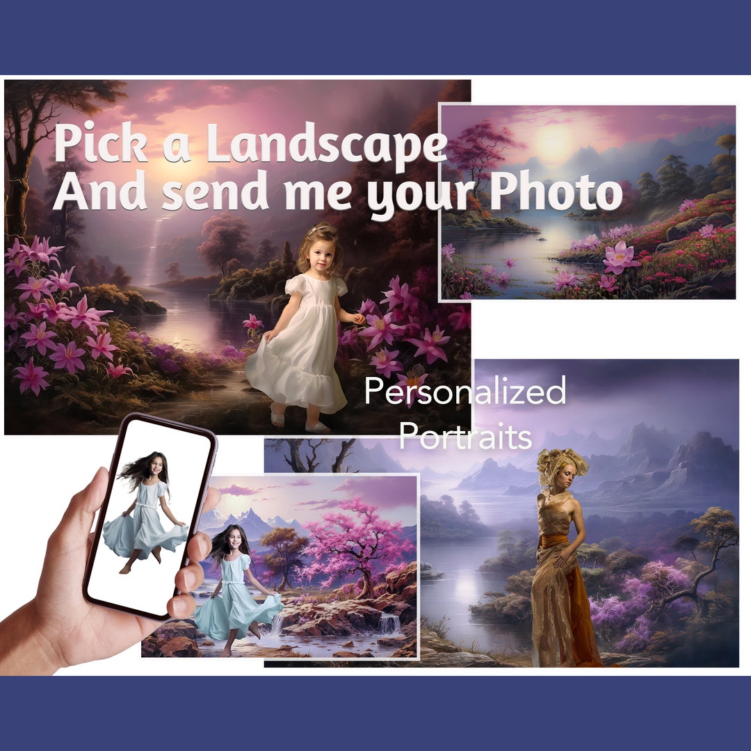 Personalized Portrait Background Composite Creations Personalized Photo ...