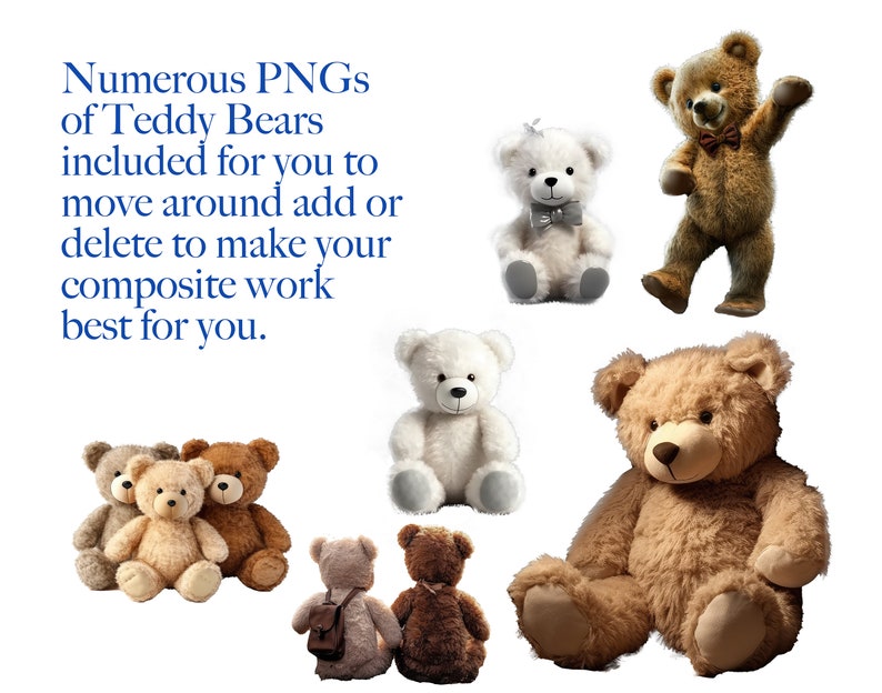 Teddy Bears Closet Digital Background, Toddler Photography (digital ...