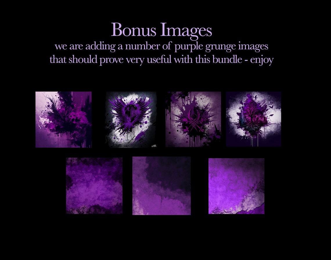 19-digital Violet Floral Overlays Portrait Backgrounds - Etsy