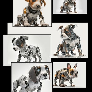 Cyborg Puppy Nursery Art, Robot Dog Print (digital Download) - Etsy