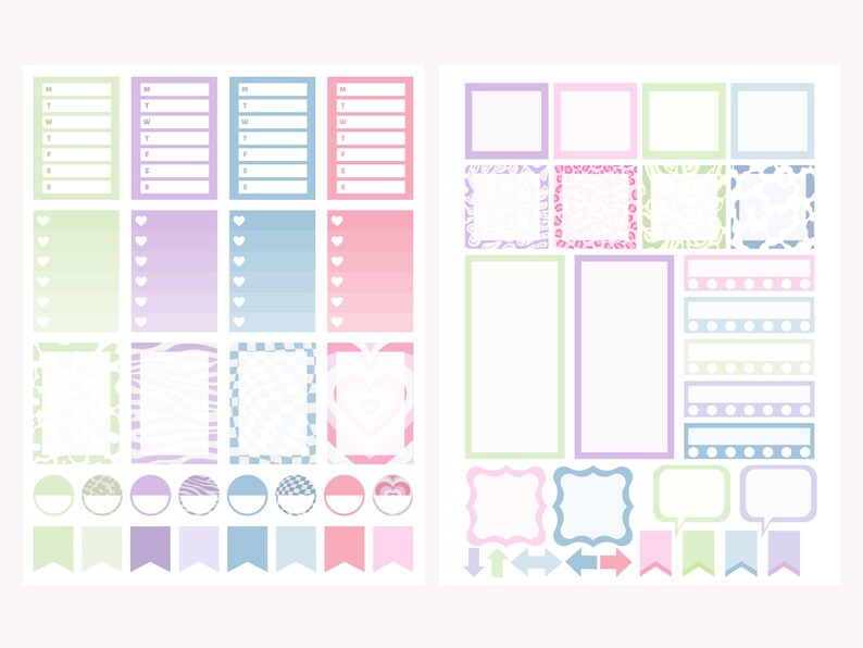 680 Y2K Aesthetic Digital Stickers for Digital Planners and Goodnotes ...