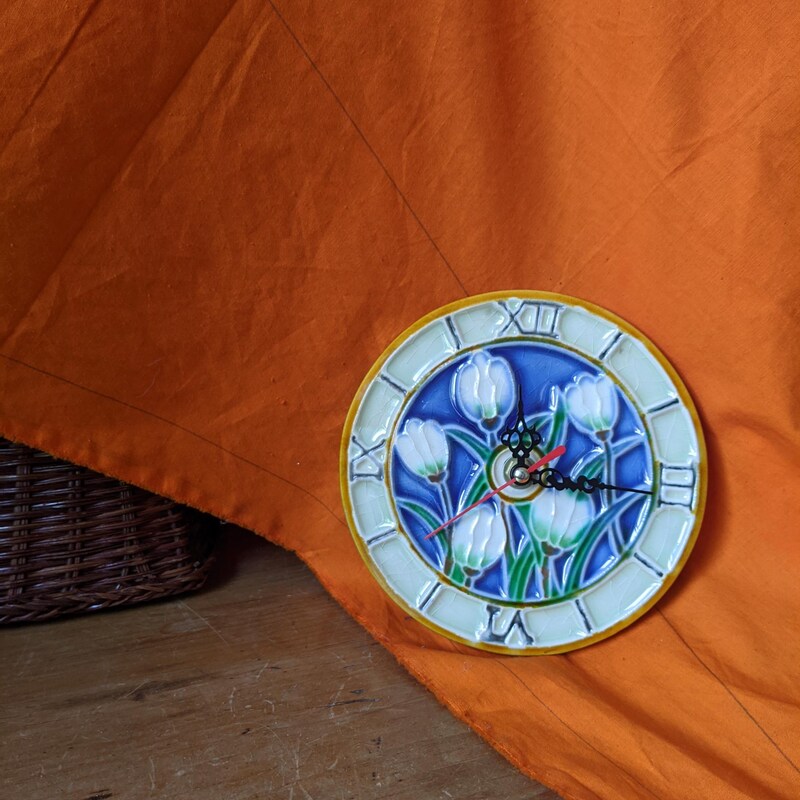 Ceramic Plate Clock - Etsy UK